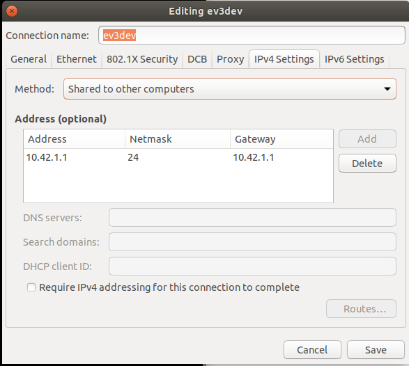 Internet over USB on Ubutnu 18.04 · Issue #1264 · ev3dev/ev3dev · GitHub