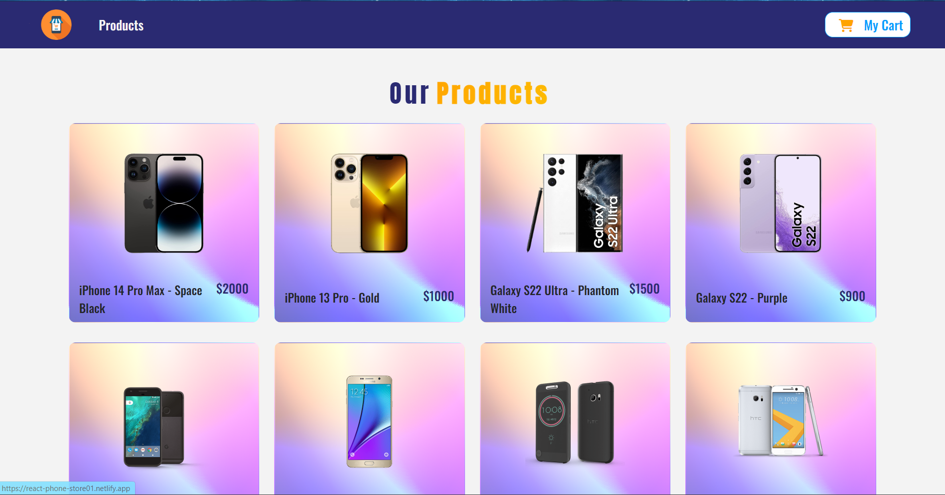 GitHub - ahmedzaki98/react-phone-e-commerce-app