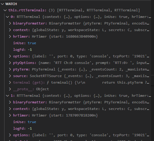 RTT window not replaced when launching new debug session · Issue #585 · Marus/cortex-debug · GitHub
