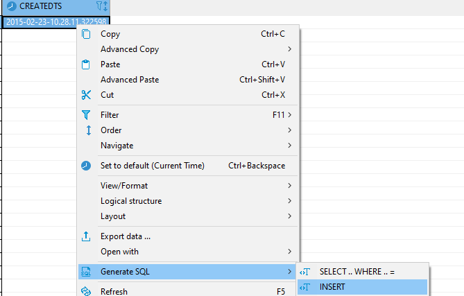 Data Formatting is not used for generated DML commands · Issue #9293 · dbeaver/dbeaver · GitHub