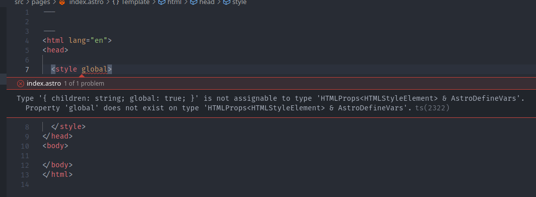 🐛 BUG: `is:global` not being recognised with the vscode extension · Issue #241 · withastro ...