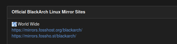 unmaintence mirrors · Issue #3832 · BlackArch/blackarch · GitHub