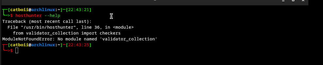 Broken tool after recent update · Issue #3835 · BlackArch/blackarch · GitHub