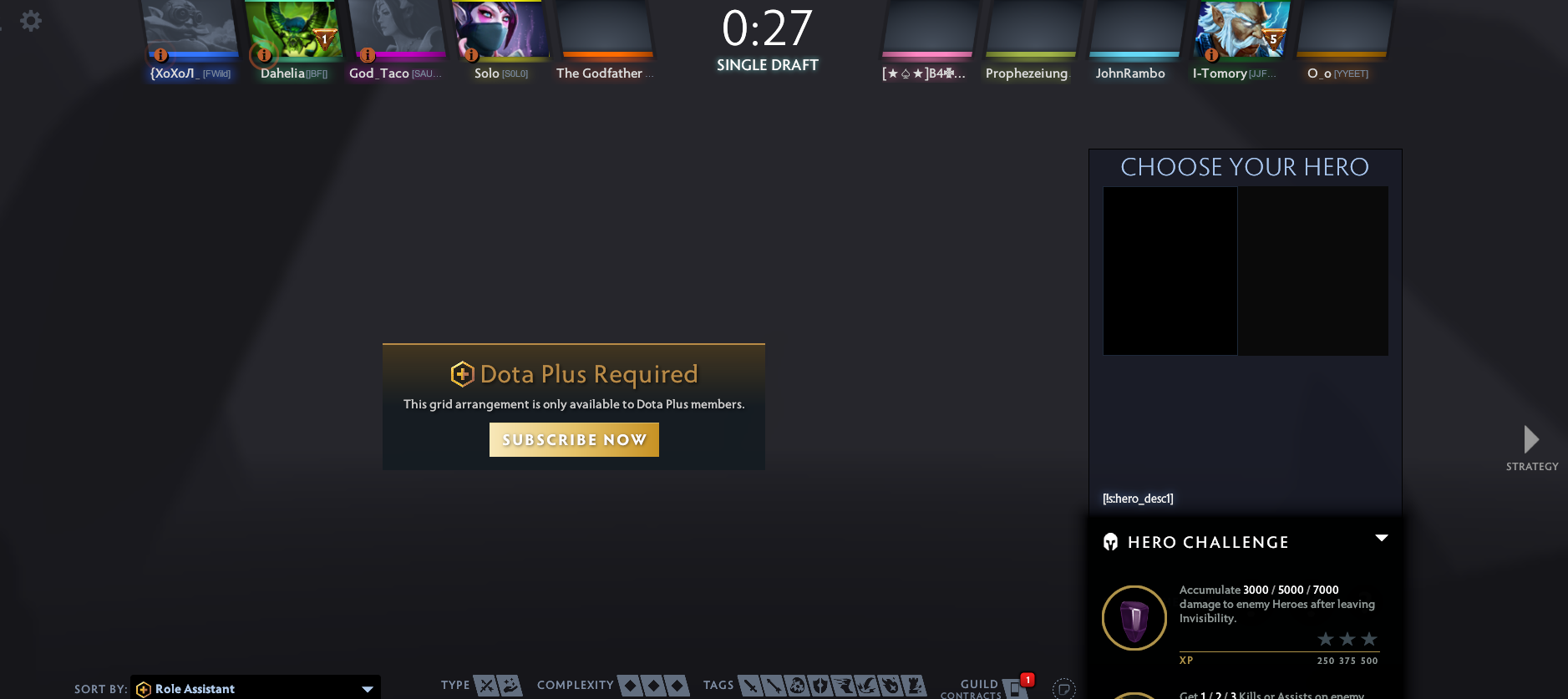 Cannt See Heros To Pick From Only See The Random Button · Issue 9452 · Valvesoftwaredota2