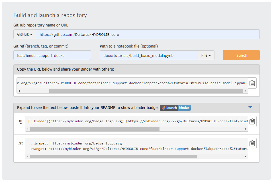 Implement The Use Of Launch Binder · Issue 250 · Deltares Hydrolib Core · Github