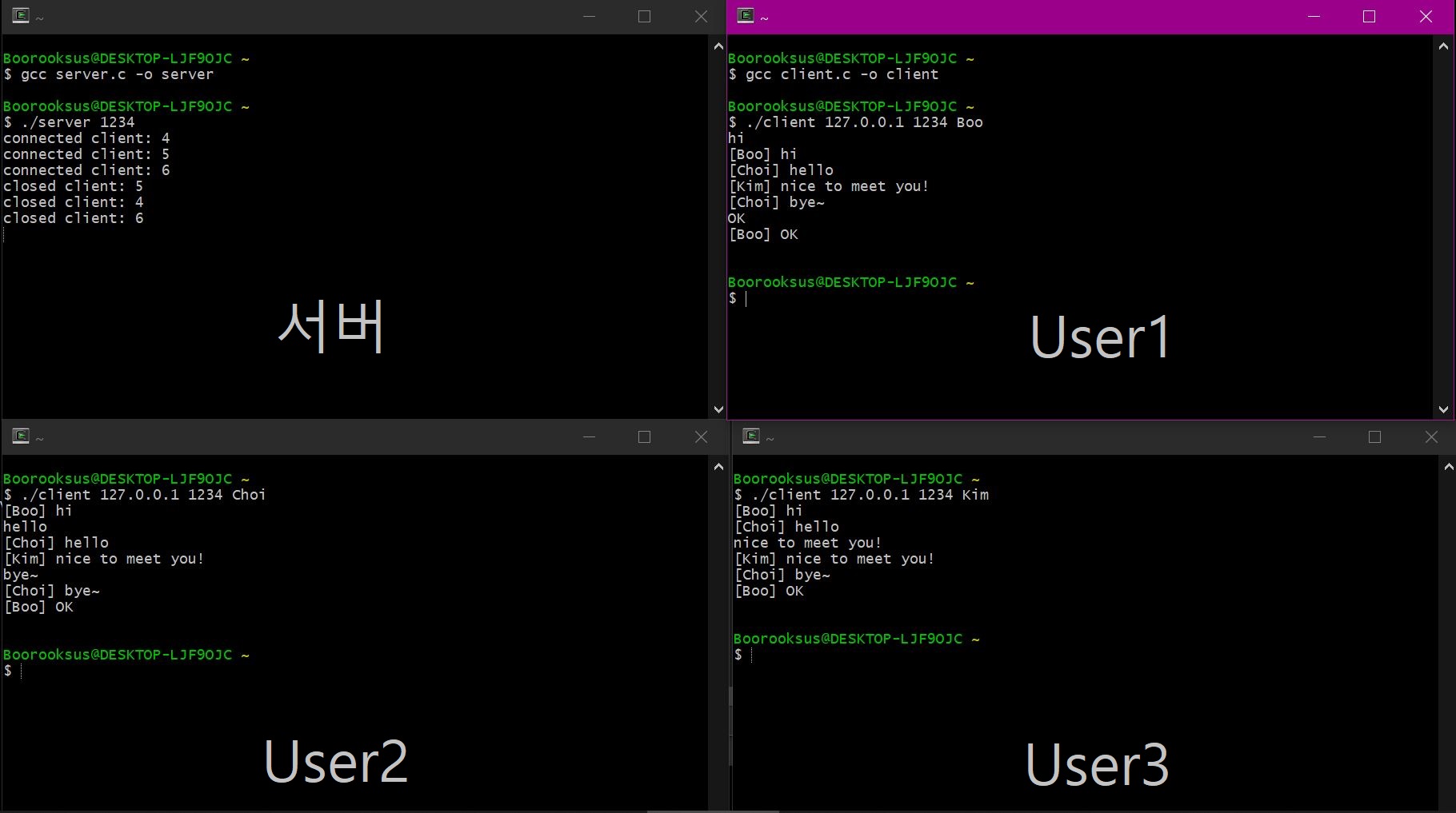 Github Boorooksuslinux Unixchatapp 리눅스 채팅 프로그램