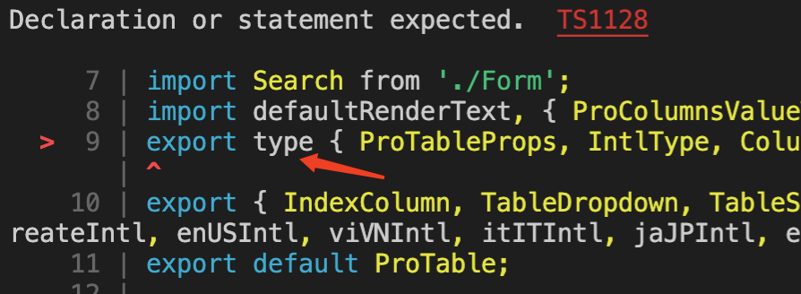 🧐[问题] 2.2.1 及之后版本用create-react-app创建的应用里出现TS1128错误 · Issue #463 · ant ...