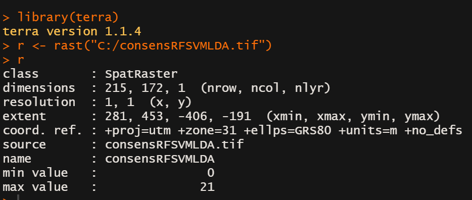 Unclassifed In Spatraster · Issue 174 · Rspatialterra · Github