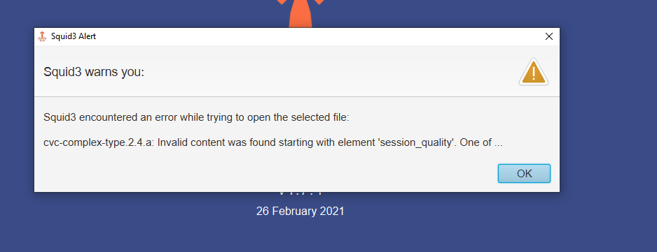 xml file will not load · Issue #558 · CIRDLES/Squid · GitHub