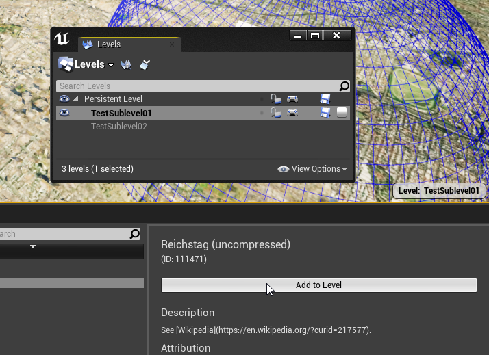 Credits missing, duplicate Georeference, when a sub-level needs to have georeferenced objects ...