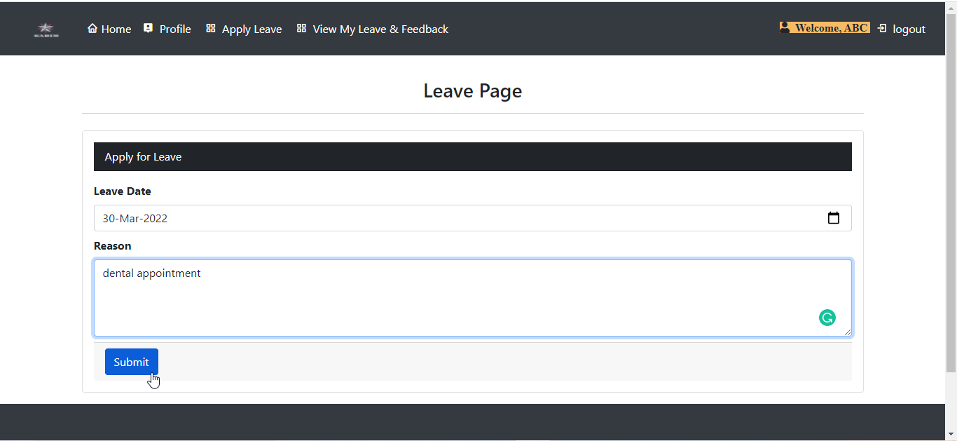 GitHub - karim-gomez/Django-Leave-Management-App: Django App for Leave ...
