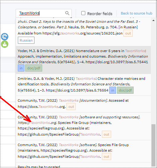 Task - New source, autocomplete not catching all results · Issue #3091 · SpeciesFileGroup ...