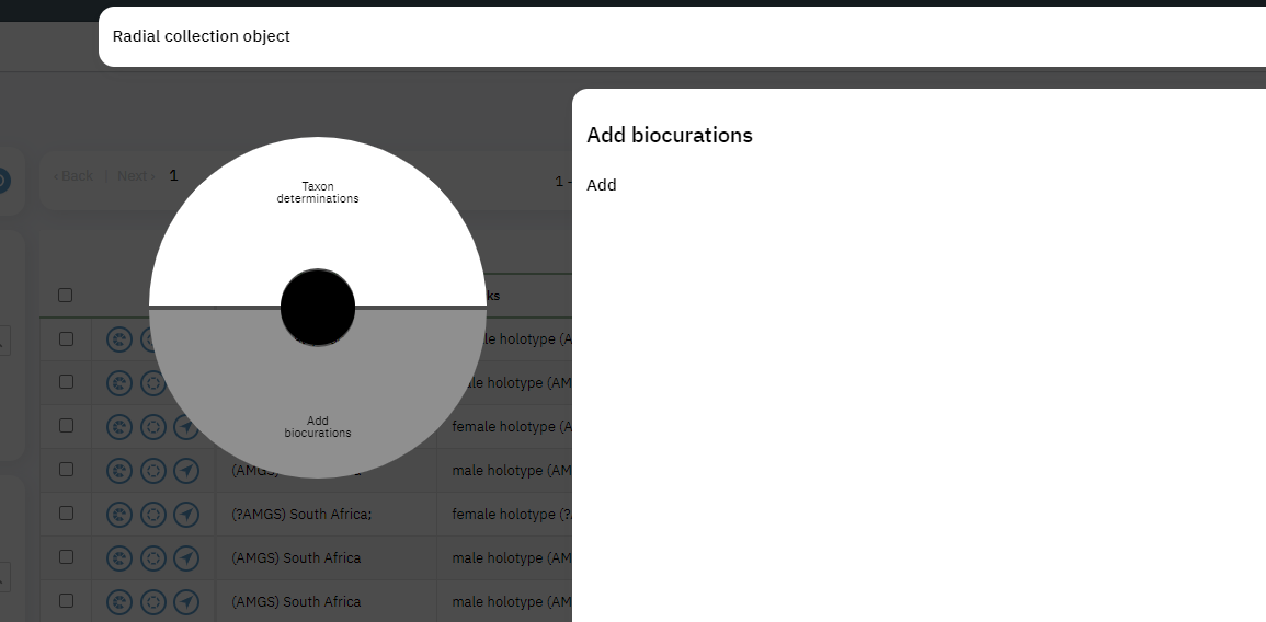 Filter collecting event - Radial collection object - add repository to filtered collection ...