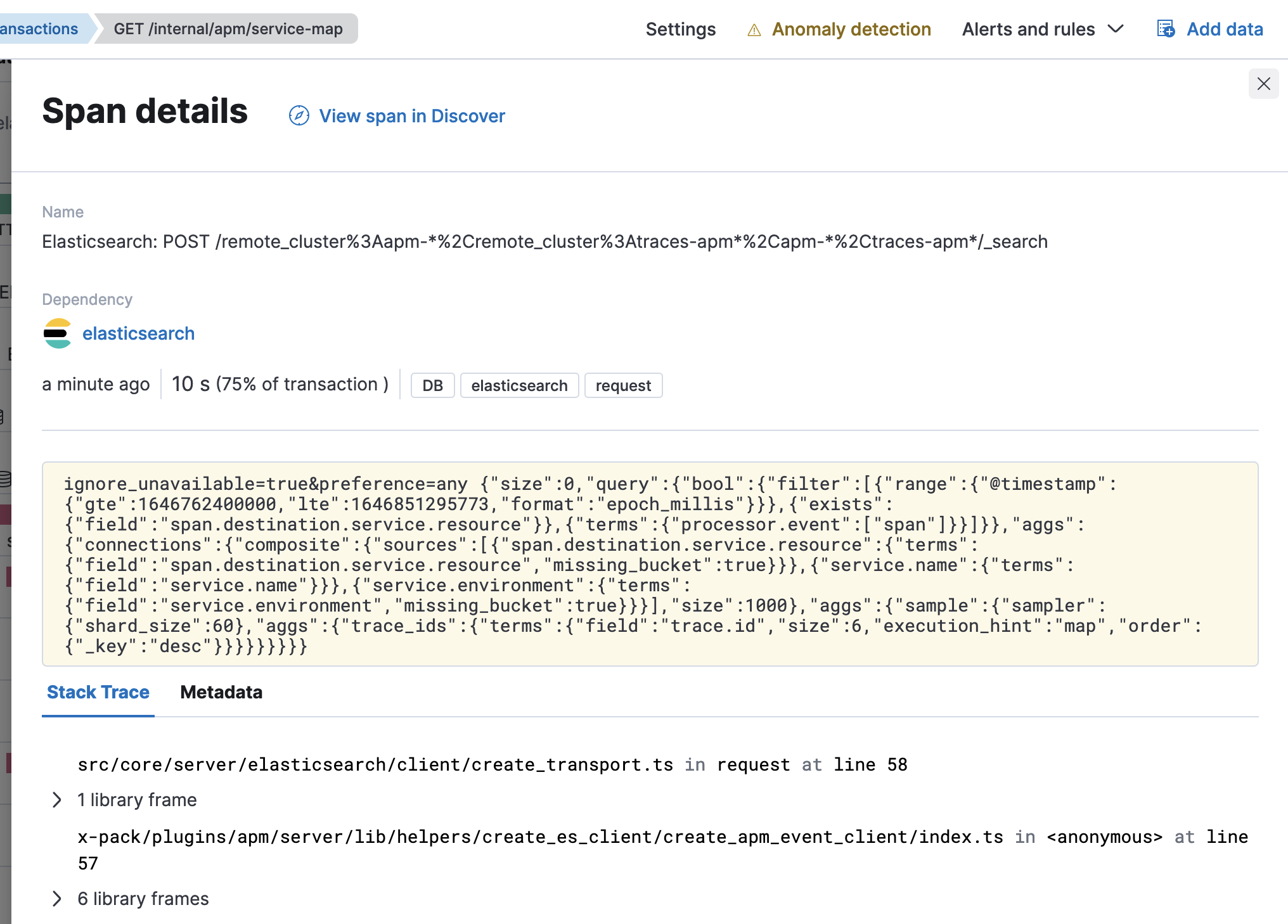 [APM] Open Kibana dev tools from span details · Issue #127333 · elastic ...