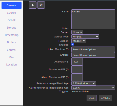Monitor settings tab do not show content · Issue #3082 · ZoneMinder/zoneminder · GitHub