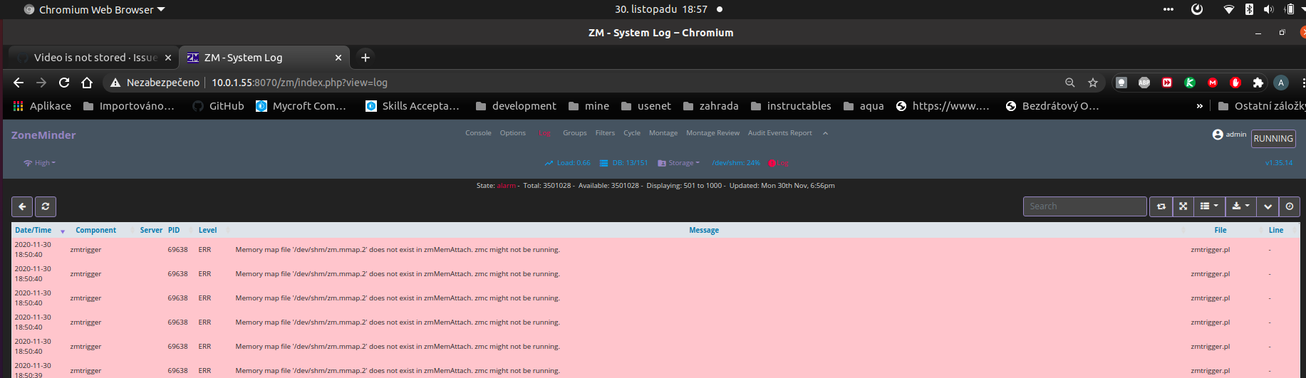 Video is not stored · Issue #3083 · ZoneMinder/zoneminder · GitHub
