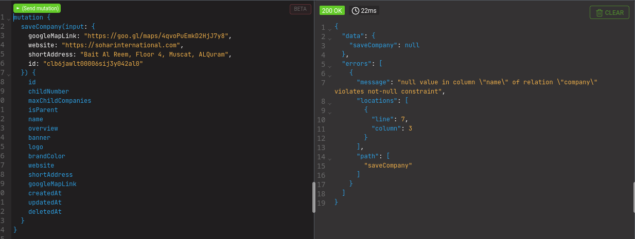cannot update other values if not null constraint exists · Issue #429 · platformatic ...