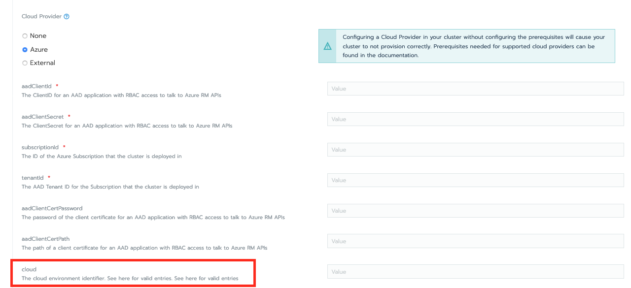 [ui] See here for valid entries shows up twice in cloud provider for azure · Issue #25960 ...