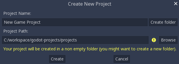 Project manager path handling · Issue #14943 · godotengine/godot · GitHub