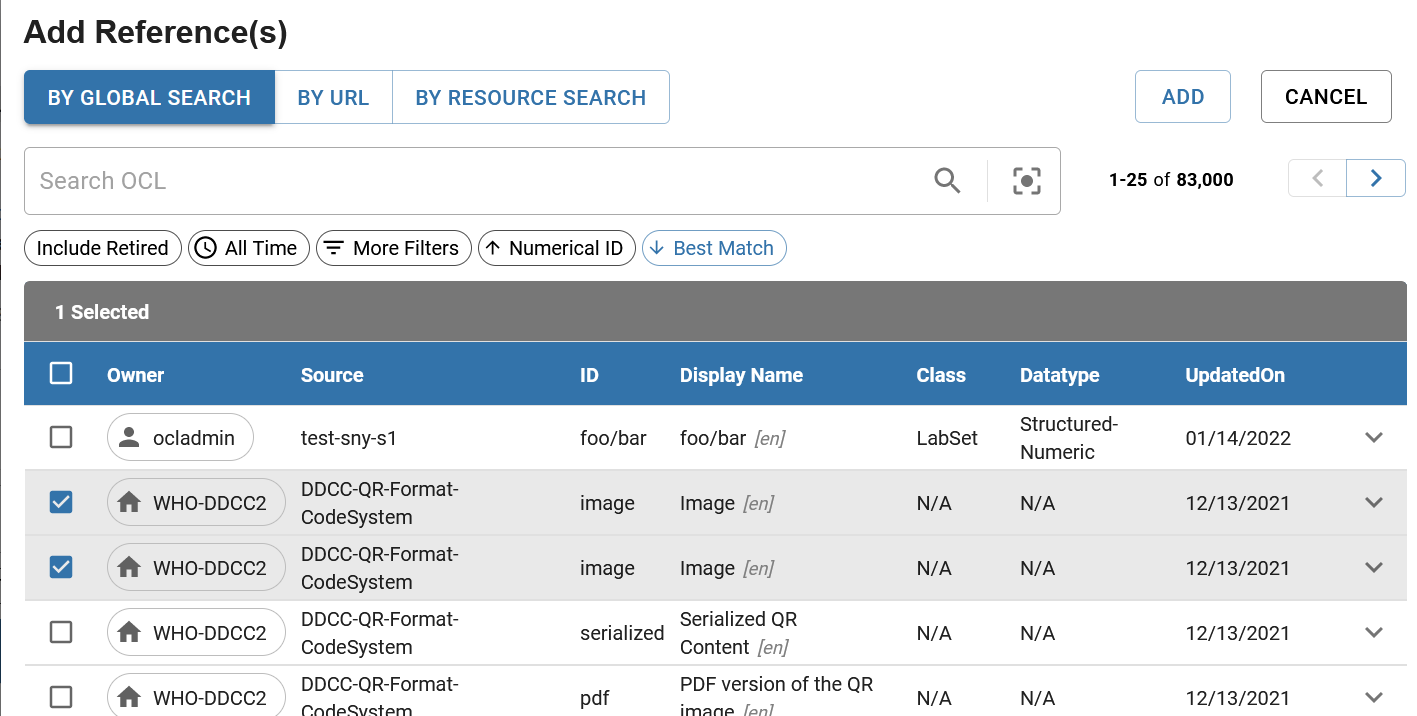 Collections in UI: Slight Changes to "Add Concept/Reference" feature · Issue #1187 ...