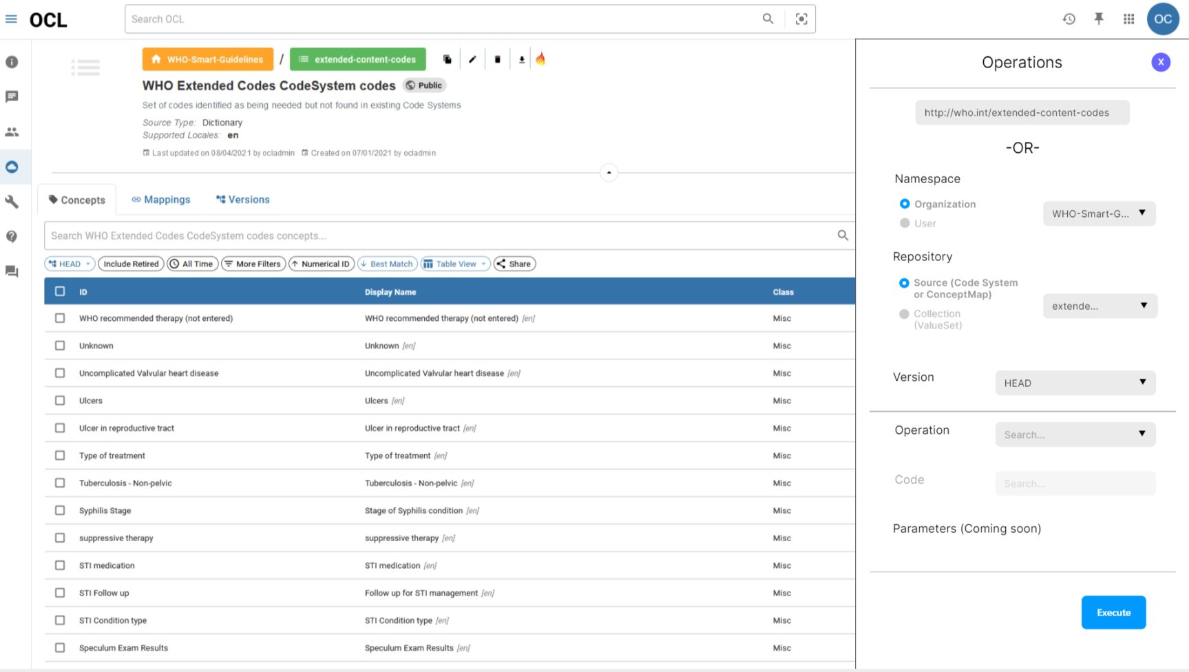 Ideas for new Operations panel · Issue #1189 · OpenConceptLab/ocl_issues · GitHub
