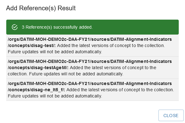 API and UI: Better results panel when adding references to collections · Issue #1202 ...