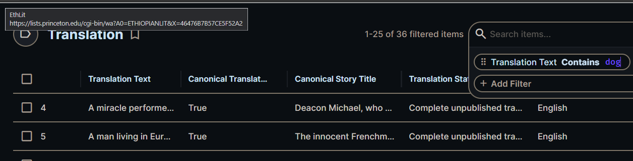 7Span: Story Index page: Search, Filter Buttons, Sliders 9/22/23 · Issue #291 · PrincetonPEMM ...
