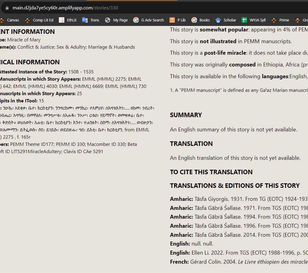 7Span: Story Detail page: Translation: Null and Head 10/4/23 · Issue ...