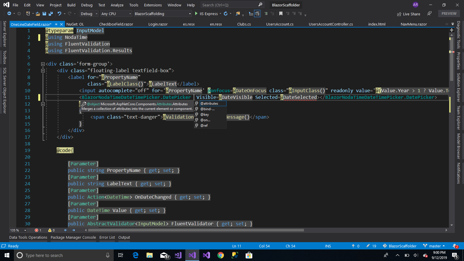 Not Working On Blazor Net Core Preview 9 · Issue 66 · Nheath99nodatimepicker · Github