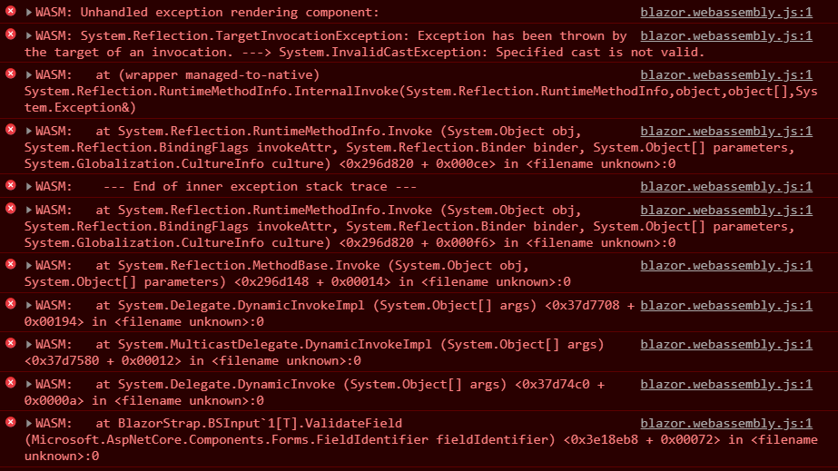 Integrating fluentvalidator throw an error on input fields · Issue #278 · chanan/BlazorStrap ...