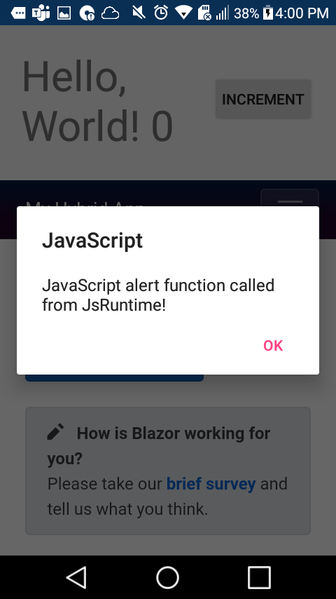 IJSRuntime injection as web-specific service · Issue #150 · dotnet/MobileBlazorBindings · GitHub