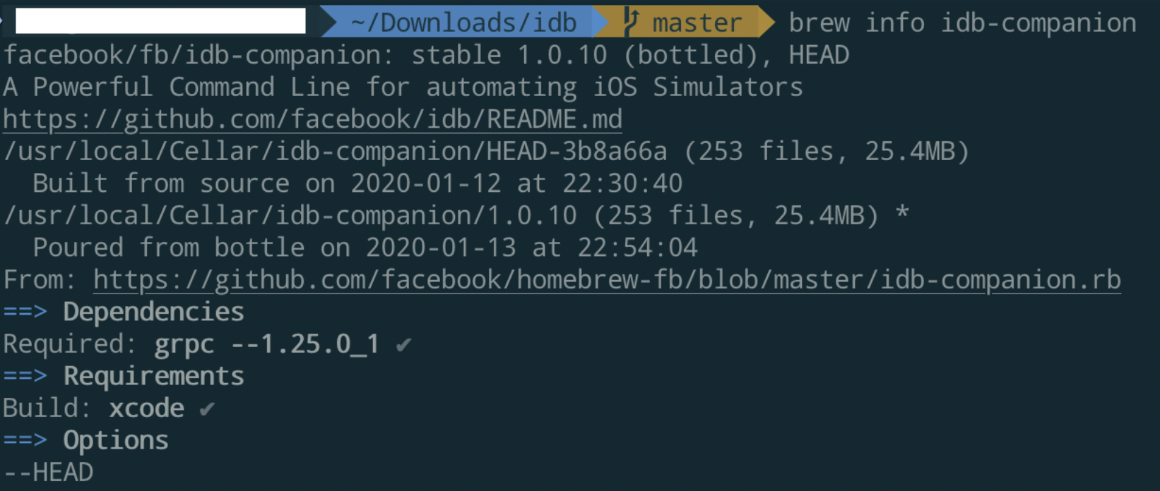 idb_companion segmented fault · Issue #578 · facebook/idb · GitHub