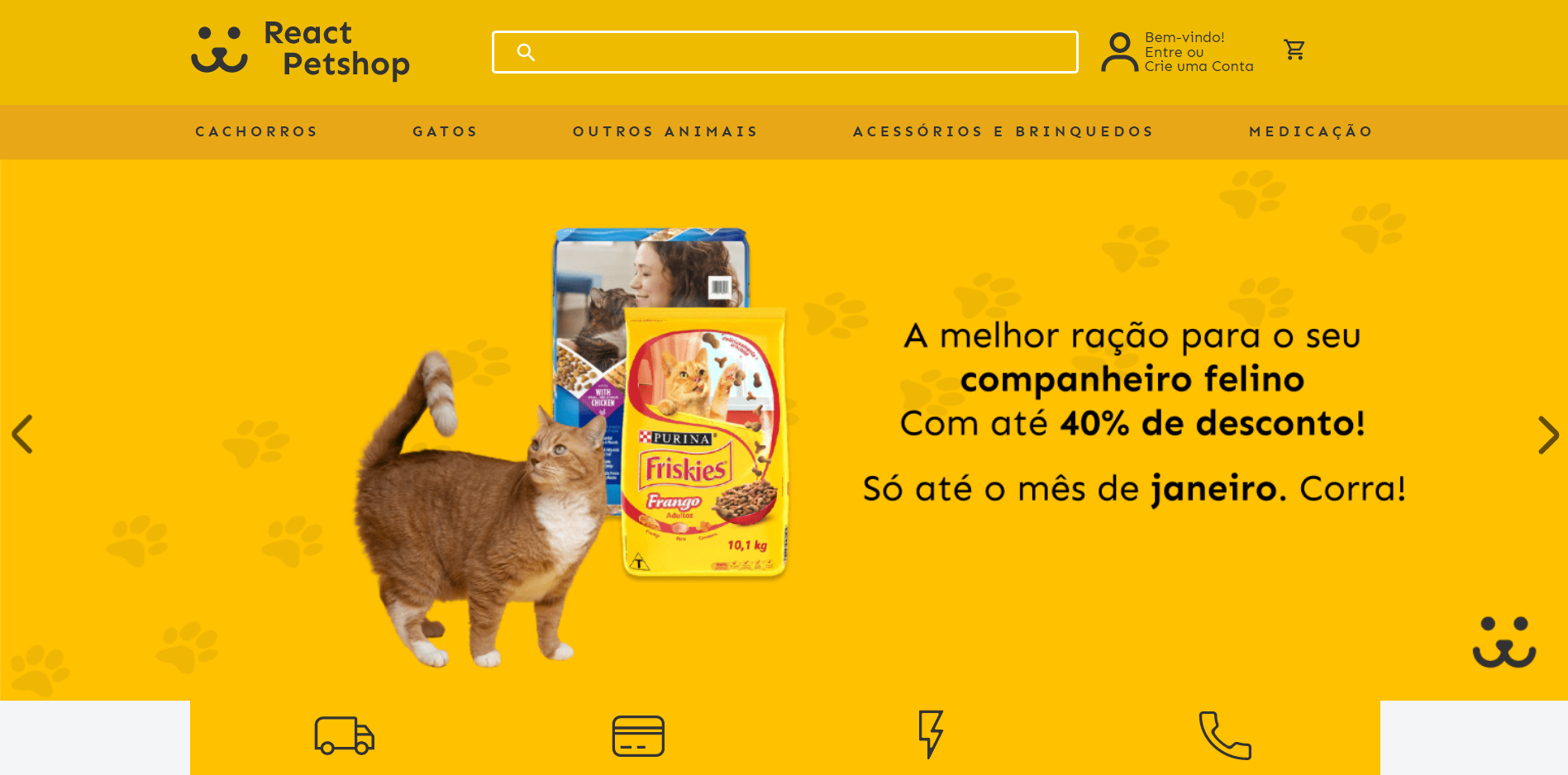 GitHub - mj-lopes/React-petshop-front-end: React Petshop é um E-COMMERCE de uma petshop virtual ...