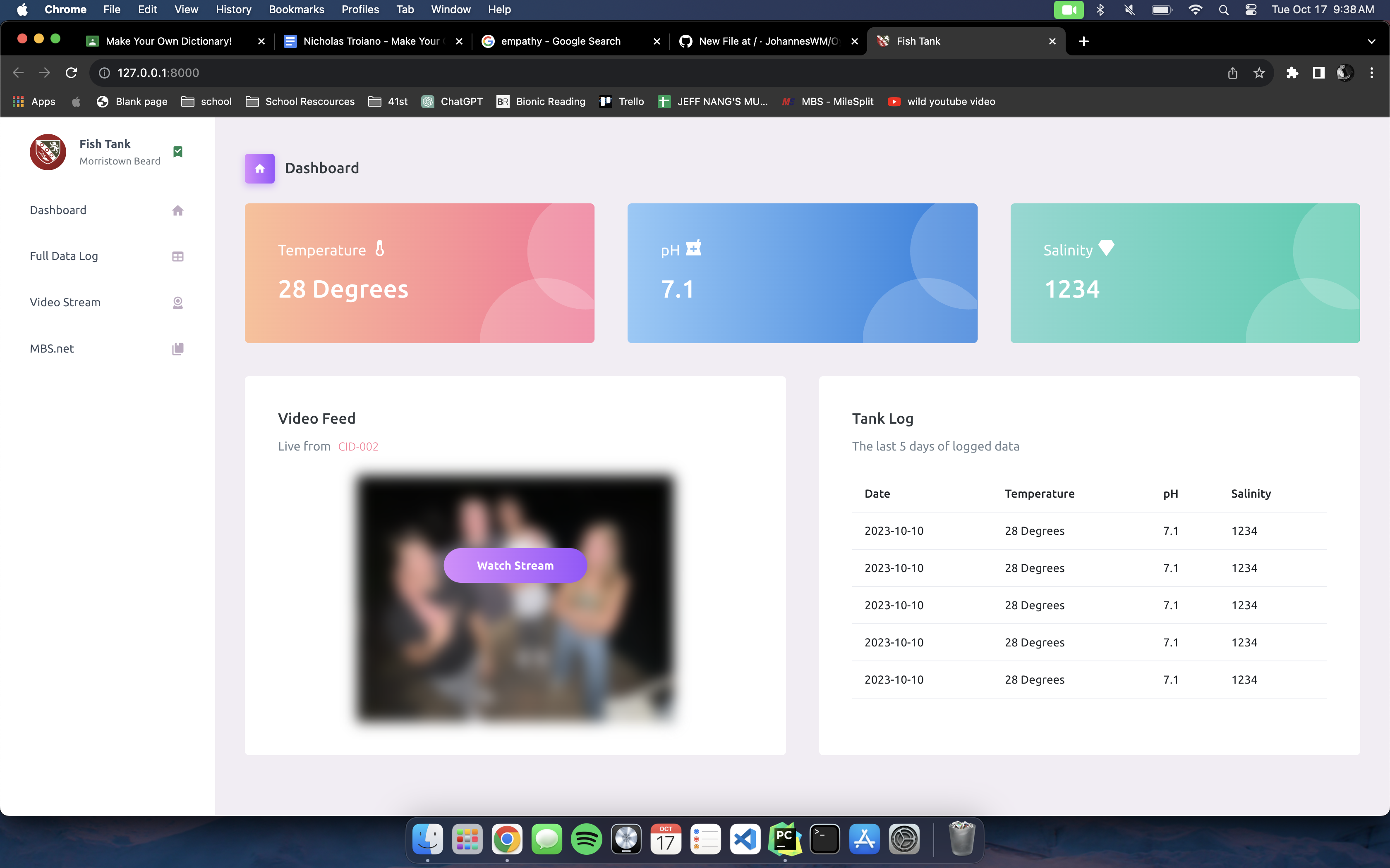 GitHub - JohannesWM/OysterSystem: oyster data accusation system