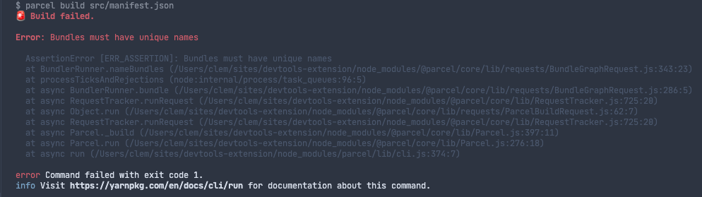Cannot import manifest.json in webextension · Issue #7747 · parcel-bundler/parcel · GitHub