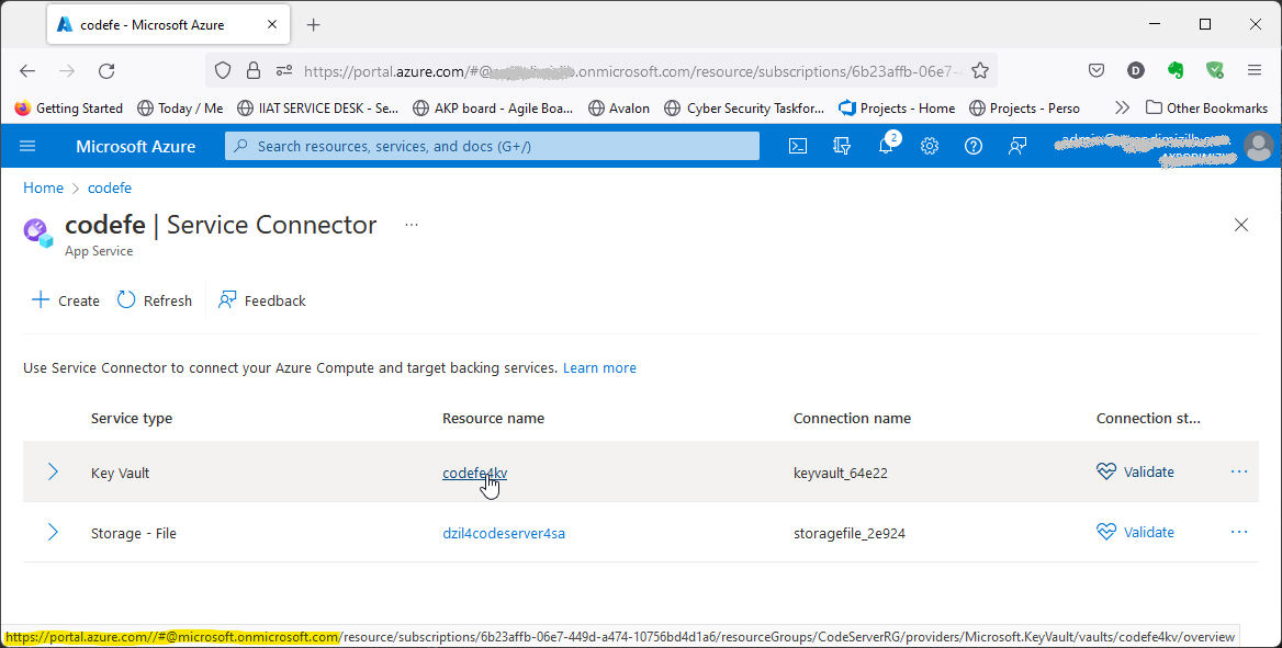 Service connector - overview page link poirnt to wrong tenant · Issue #98238 · MicrosoftDocs ...