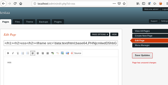 Cross Site Scripting Vulnerability in GetSimple CMS v-3.3.16 admin/edit.php · Issue #1334 ...