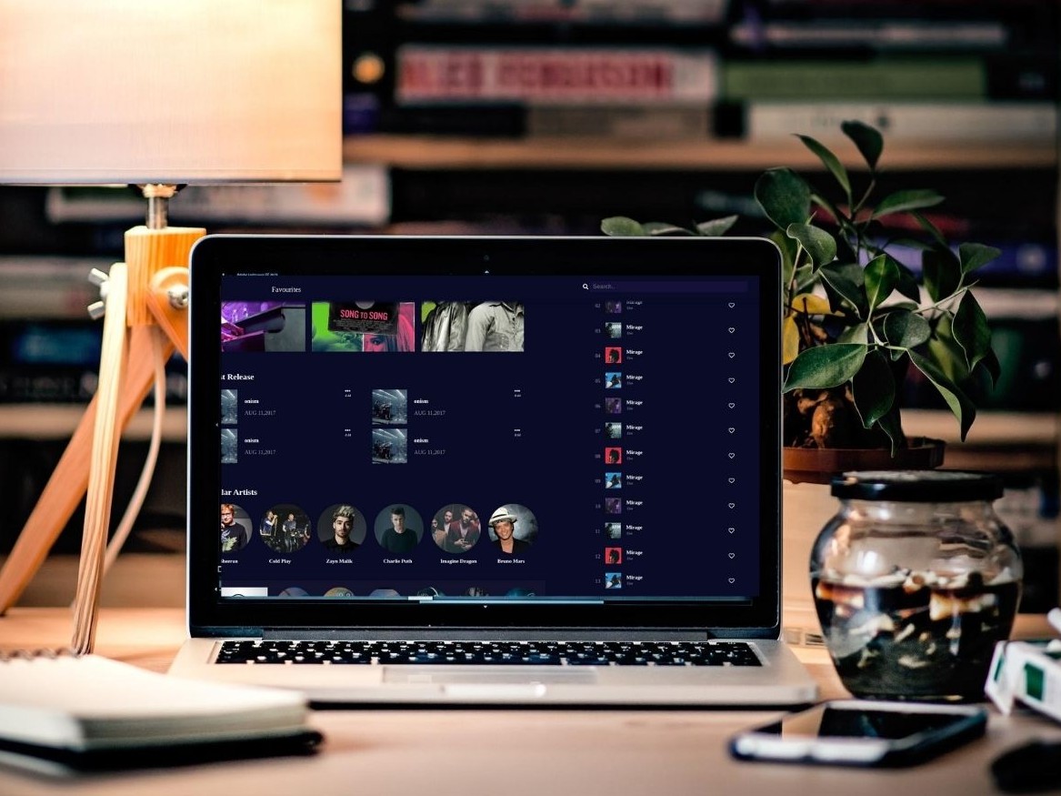 GitHub - hritikkhurana10sm/Musify-A-Music-Player: A complete Front-End Design of a Music Player🎵 ...