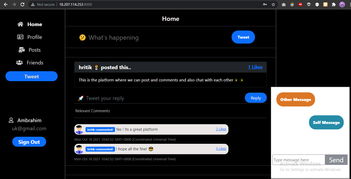 Github Hritikkhurana10smtwitter Clone This Is A Twitter Clone 