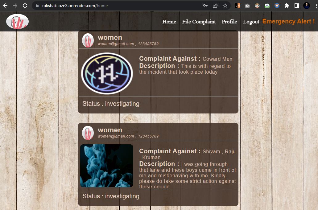 GitHub - hritikkhurana10sm/Rakshak: This is full stack web application for the security of the women