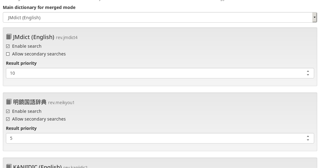 what does the "allow secondary searches" option do? · Issue #167 · FooSoft/yomichan · GitHub