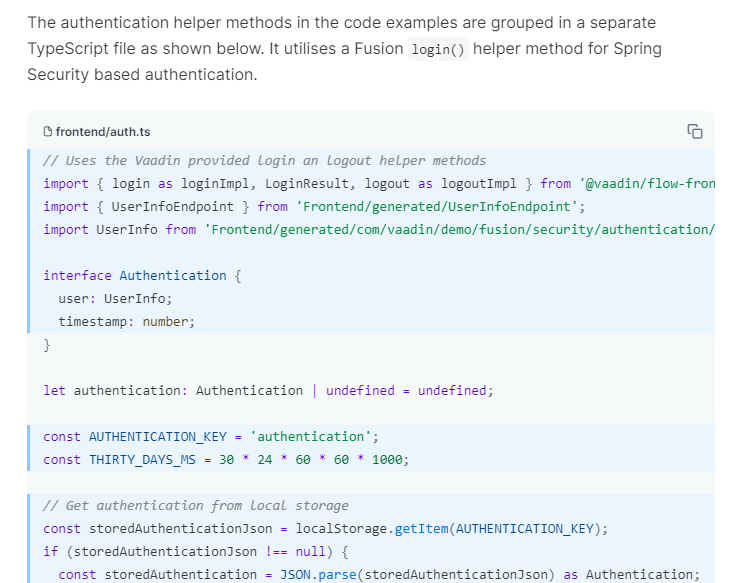 No "expand code" for auth.ts example at https://hilla.dev/docs/security/spring-login#use-a-hilla ...