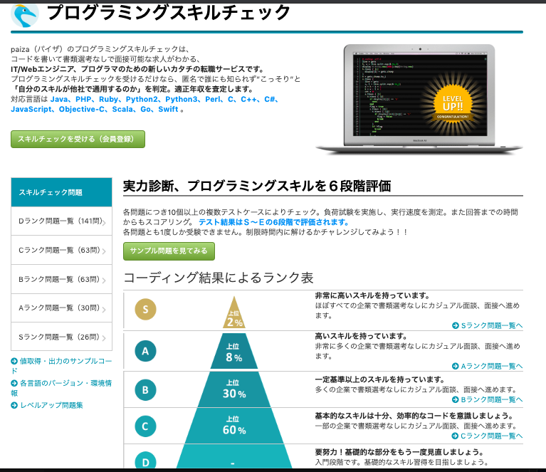 GitHub - Sunny-arren/paiza_skill_check