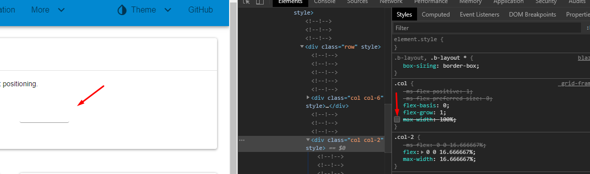 Column Width in Material · Issue #898 · Megabit/Blazorise · GitHub