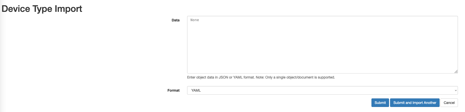 UI: Device Type Import form title is incorrectly aligned · Issue #1538 ...