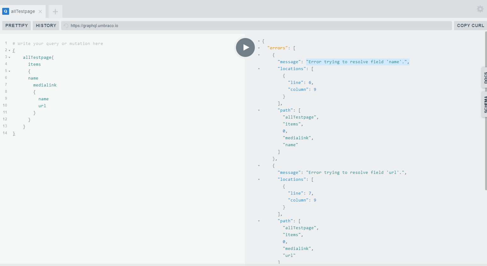 Heartcore/GraphQL: MultiURL Picker max 1 does not return values via graphql · Issue #265 ...