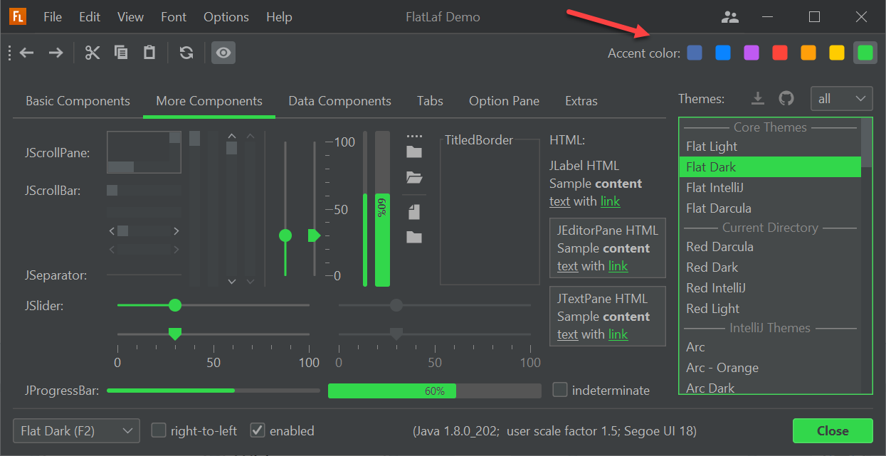 Accent colors by DevCharly · Pull Request #375 · JFormDesigner/FlatLaf ...