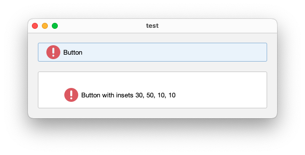 No margin when using ImageIcon and text together, left justified, in ...