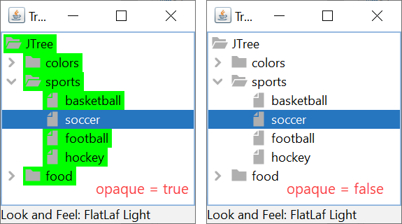 FlatLaf doesn't allow to set background color of tree nodes · Issue #183 · JFormDesigner/FlatLaf ...