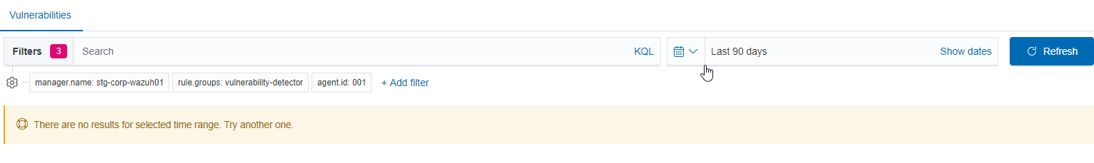 Wazuh Vulnerability Section Not Working For Agent · Issue 1830 · Wazuhwazuh Dashboard Plugins
